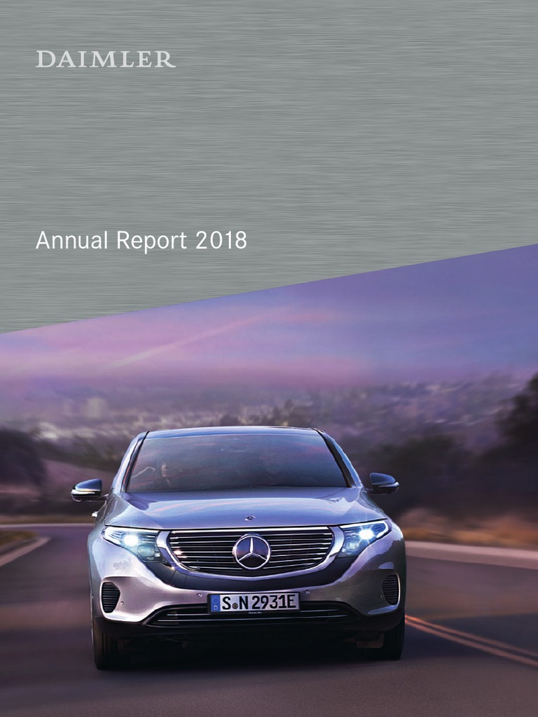 Daimler Ir Annual Report 2018 | PDF | Mercedes Benz | Daimler Ag