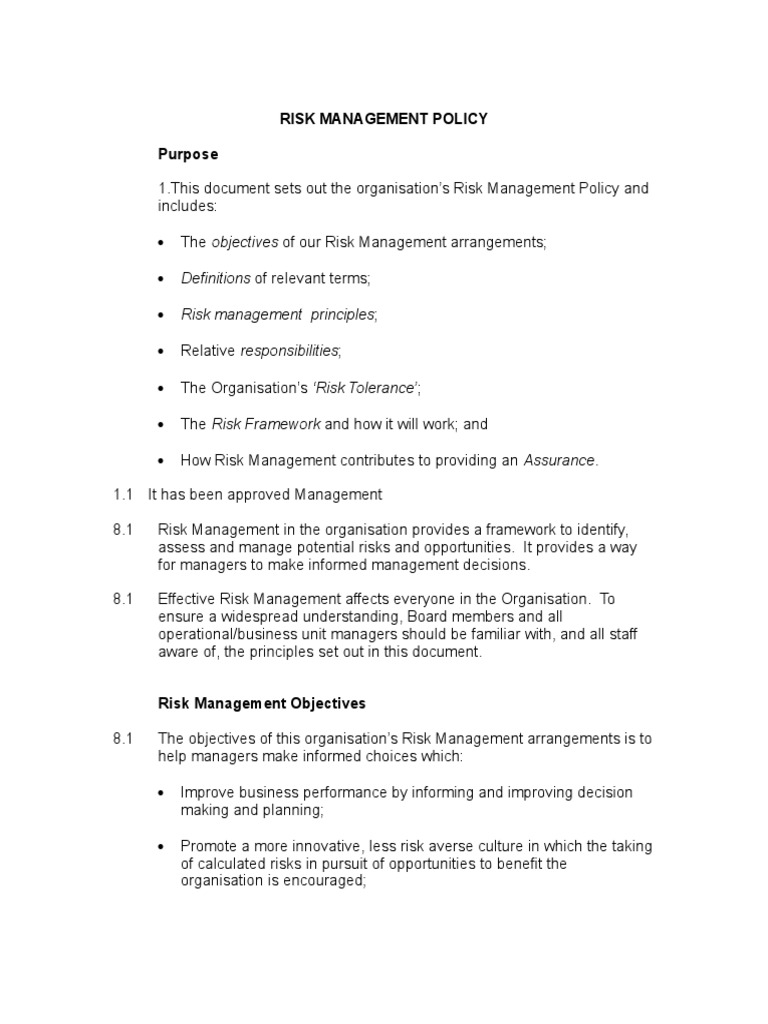 Risk Management for Leaders | PDF | Risk Management | Internal Control