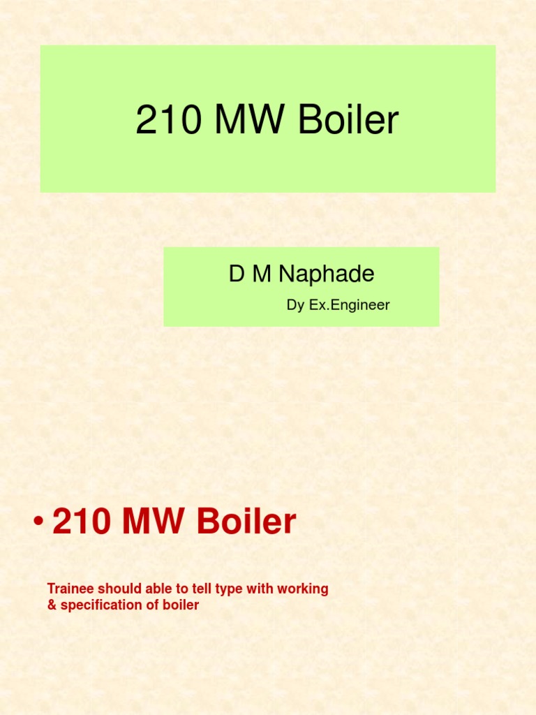 210 MW Boiler | PDF | Boiler | Gases