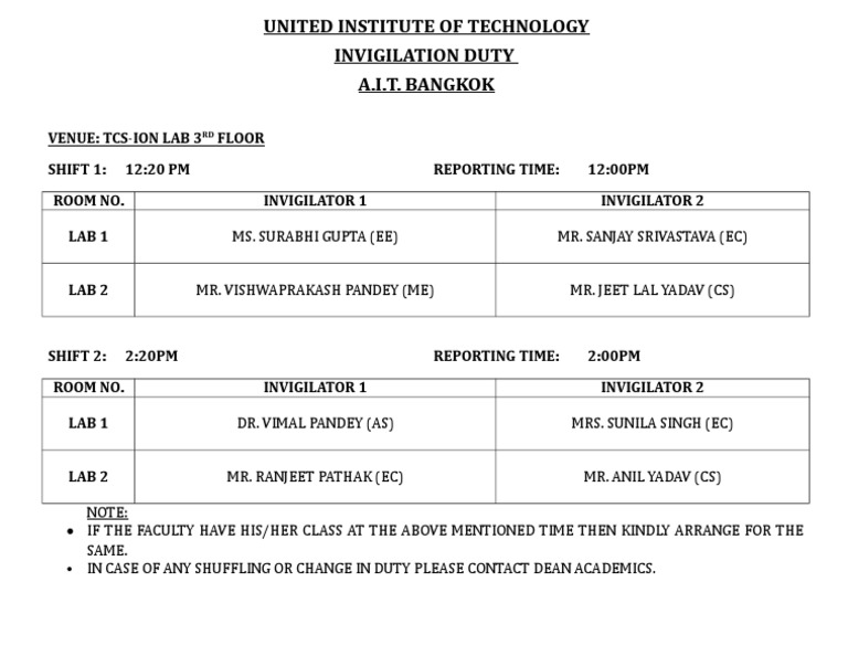Venue: Tcs-Ion Lab 3 Floor Shift 1: 12:20 PM Reporting Time: 12:00PM ...