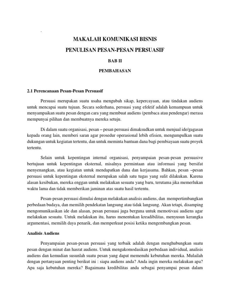 Menyesuaikan Pesan Persuasif untuk Konsumen Sibuk | PDF
