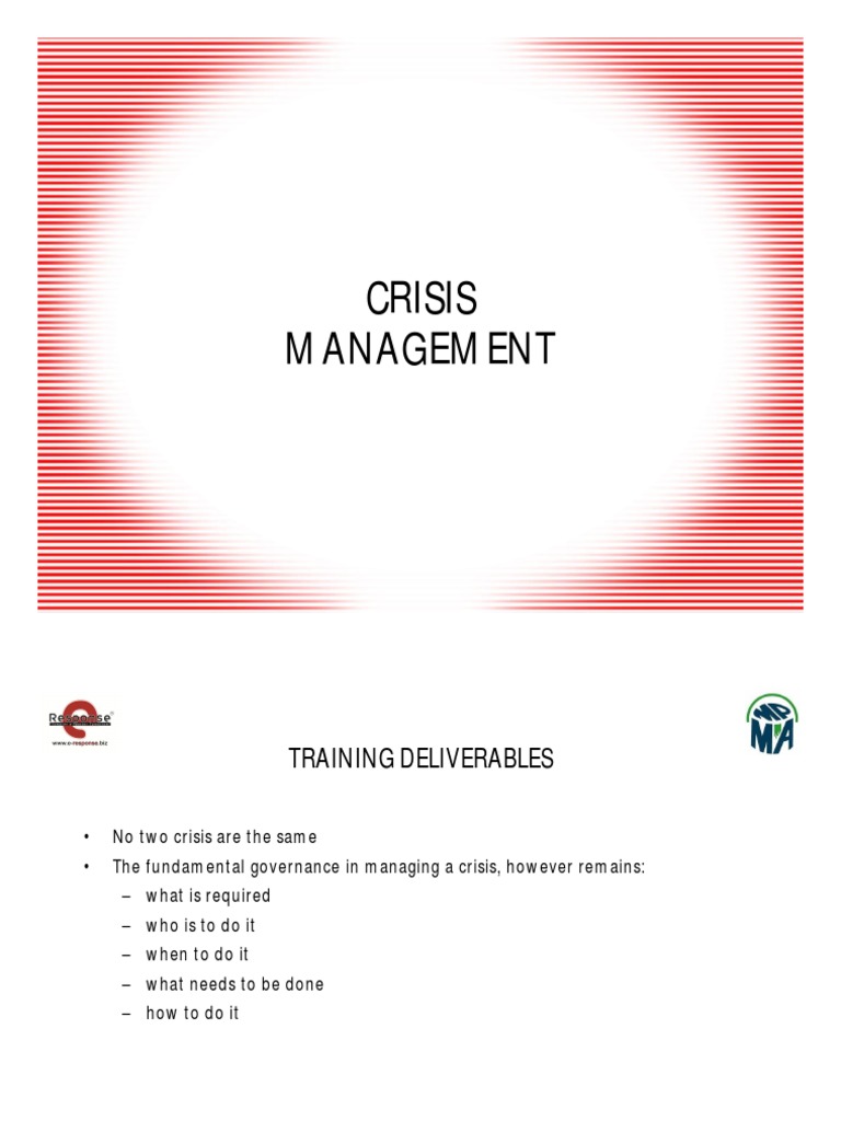 Crisis Management | PDF | Crisis Management | Emergency