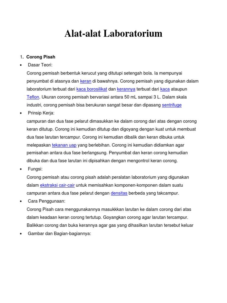Corong Pisah | PDF | Sains & Matematika