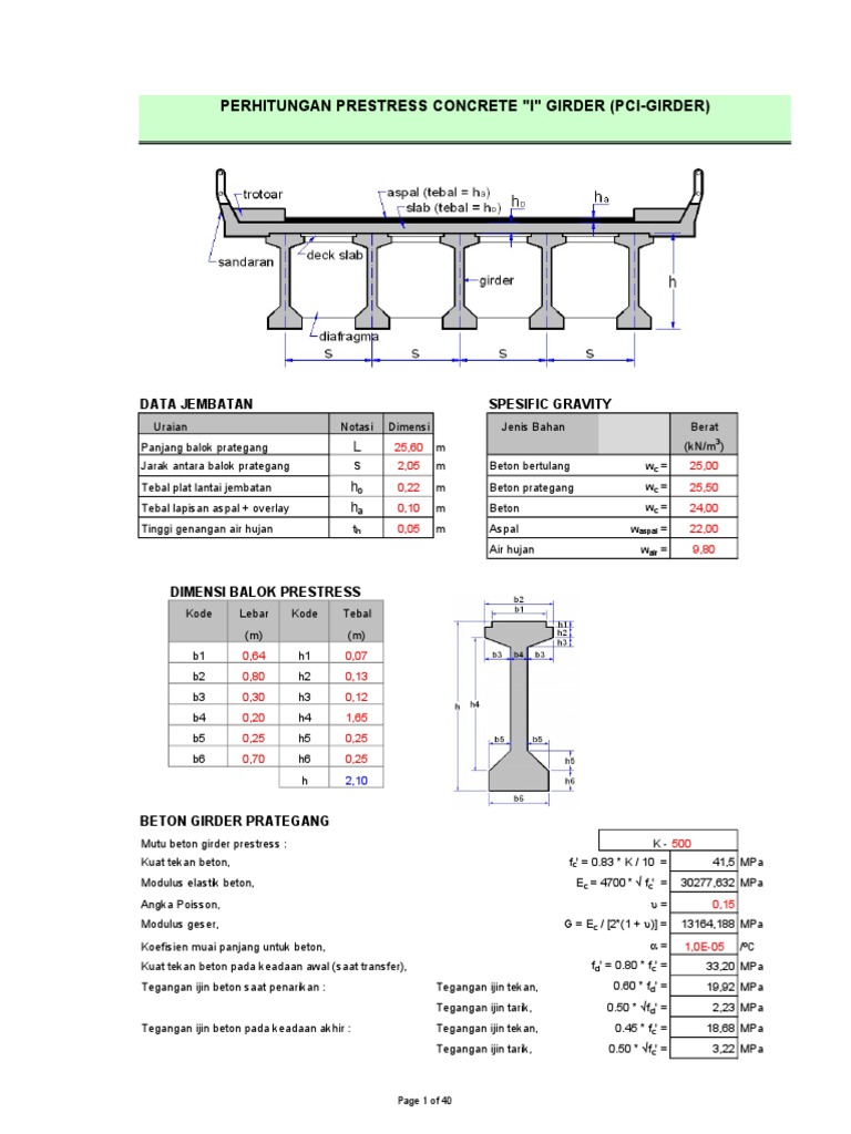 Balok Girder | PDF | Chemical Product Engineering | Quantity