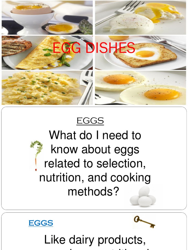 Egg Cookery Pdf Egg As Food Yolk