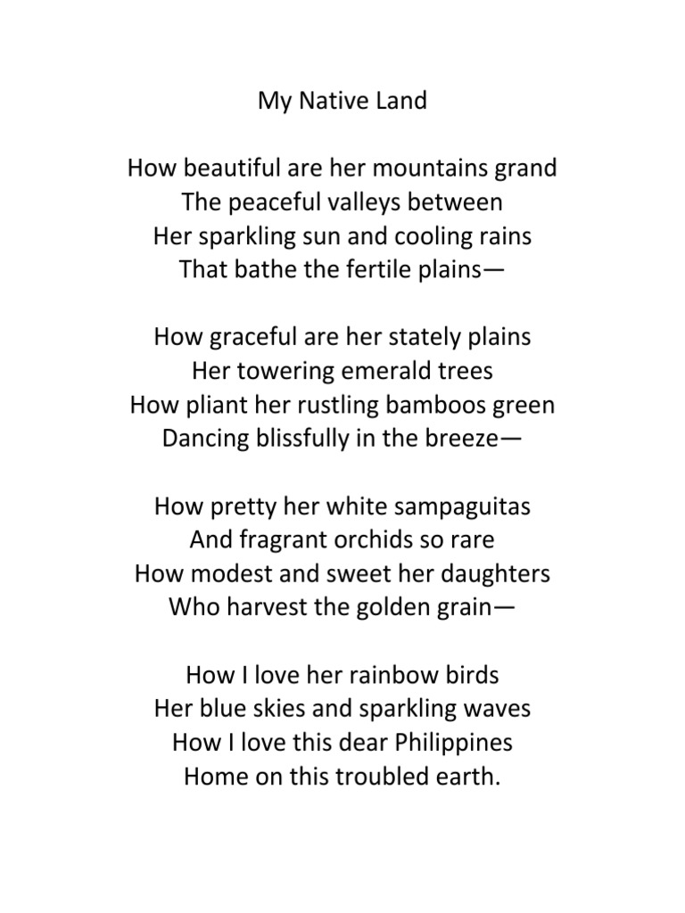 My Native Land | PDF