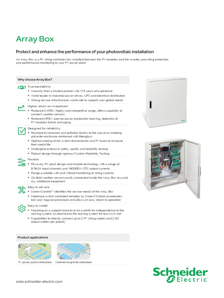 Array Box: Protect and Enhance The Performance of Your Photovoltaic ...