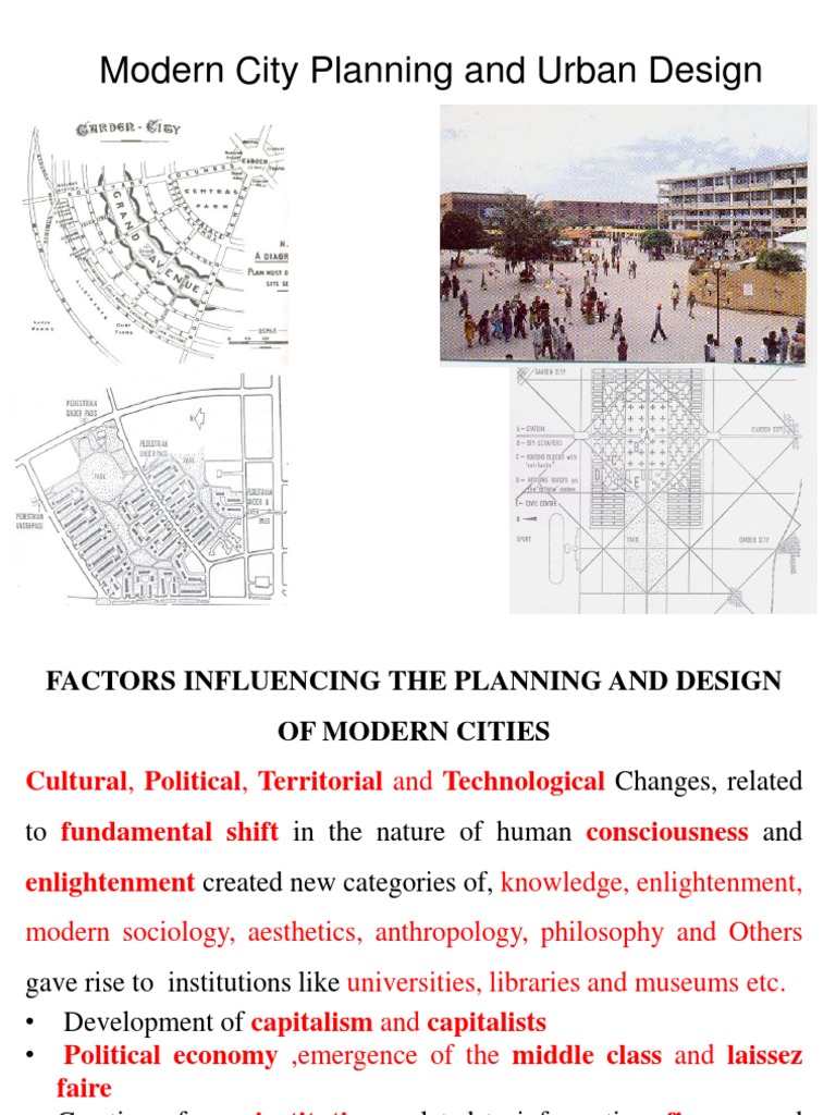 Lec - 8 Modern City Planning and Urban Design | PDF | Urban Planning ...