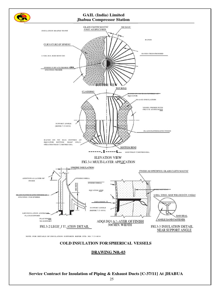 Spherical Vessel Insulation | PDF | Thermal Insulation | Sphere