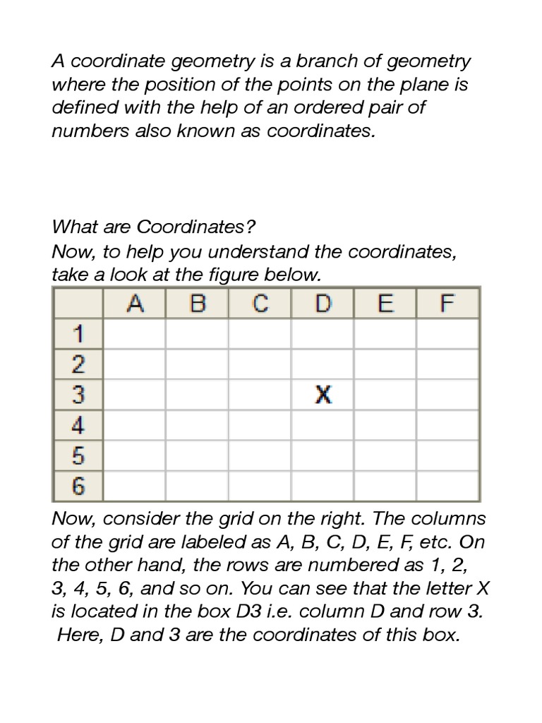 Coordinate Geometry | PDF | Cartesian Coordinate System | Line (Geometry)
