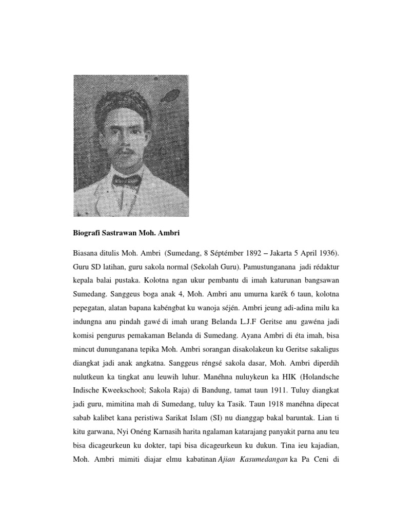 Biografi Tokoh Sunda | PDF