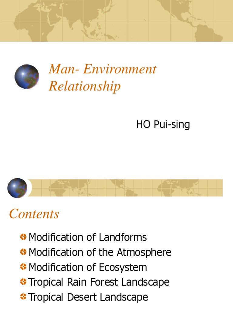 Man-Environment Interaction Dynamics | PDF | Soil | Agriculture