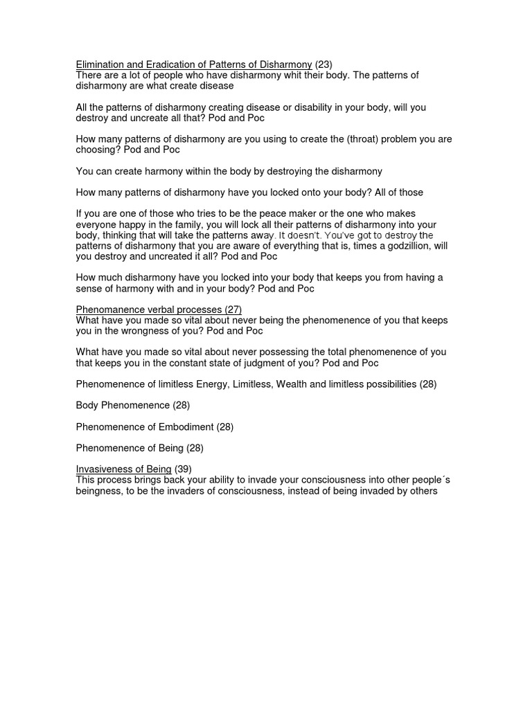 Overcoming Disharmony Within the Body Through the Destruction of ...