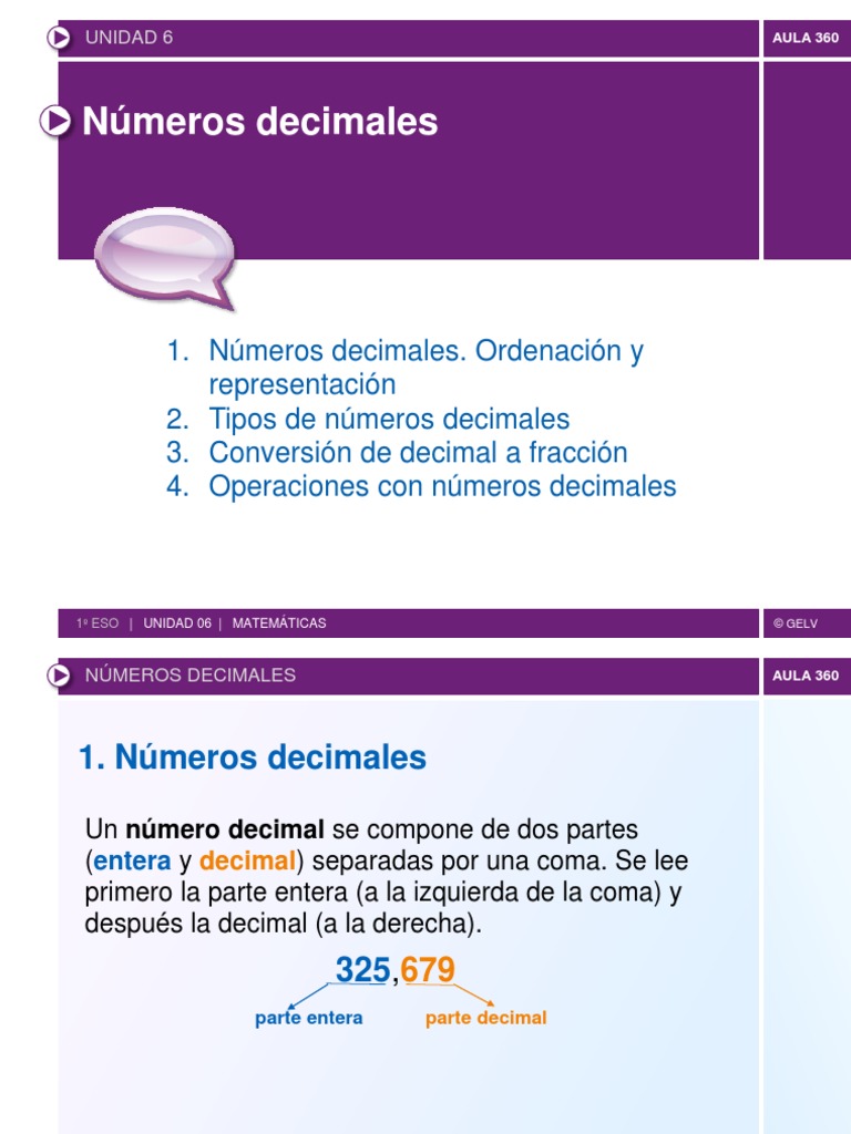 DECIMALES Grado Decimo | PDF | Decimal | Fracción (Matemáticas)