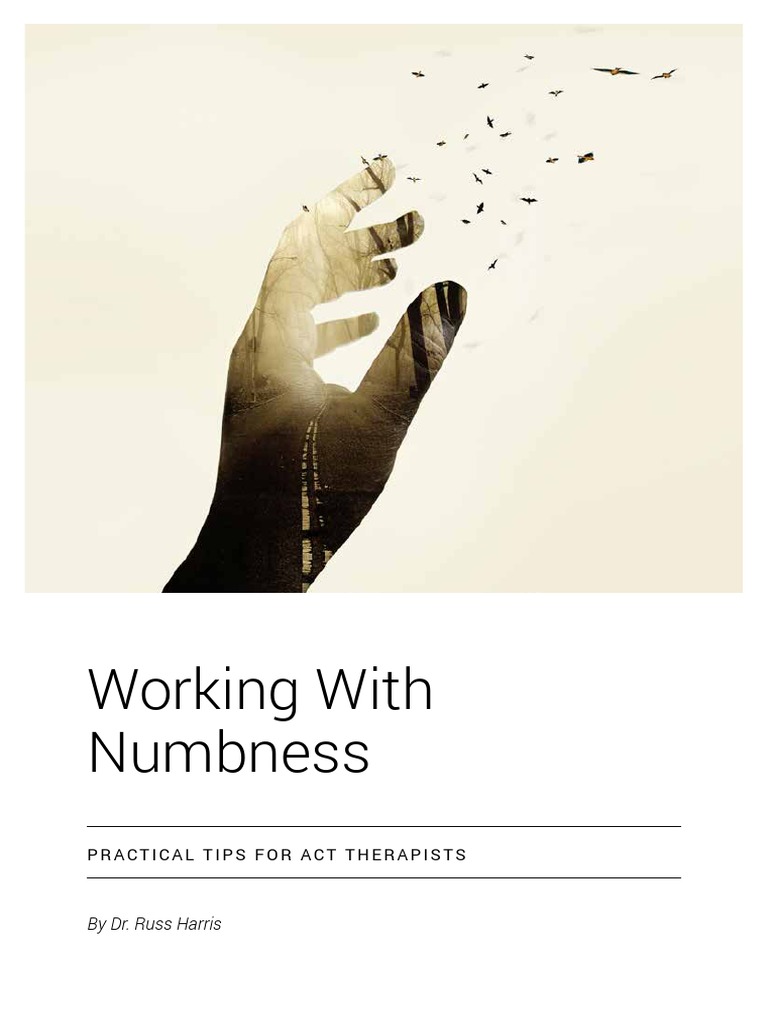 Working With Numbness Pdf Feeling Emotions