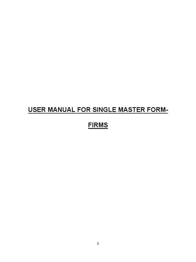 FIRMS User Manual for SMF Registration | PDF | American Depositary ...