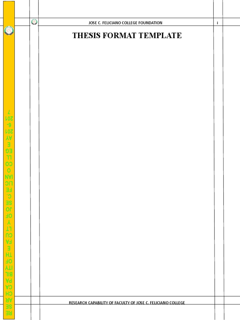 THESIS Format Template JCFC | PDF | Economic Development | Knowledge ...