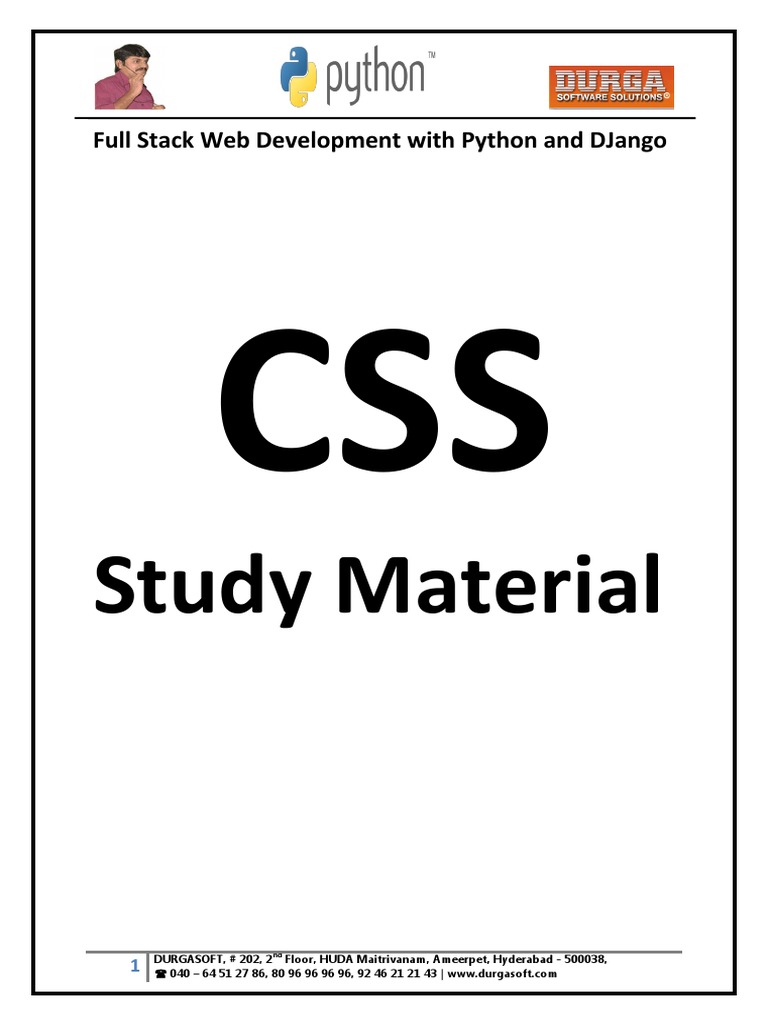 CSS Basics for Full Stack Development | PDF | Html Element | Cascading Style Sheets