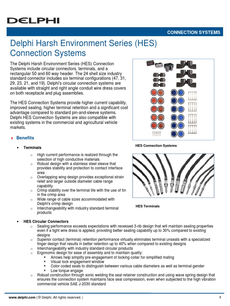 Harsh Environment Series Connection Systems 2014-05-05 PDF | PDF ...