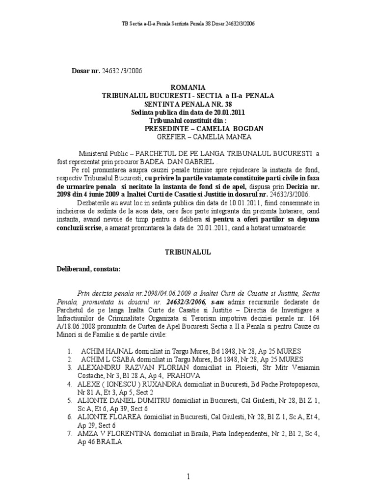 2.sentinta Penala Nr. 38 | PDF