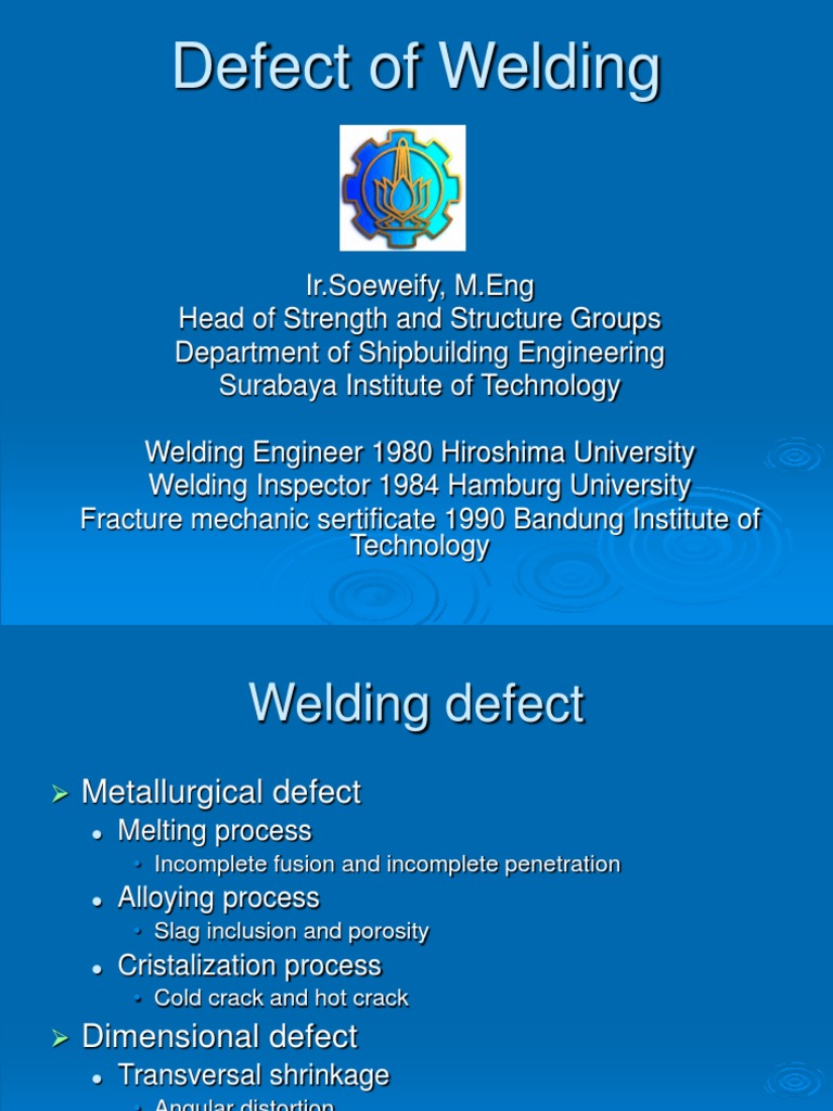 Welding Defects | PDF | Procedural Knowledge | Welding