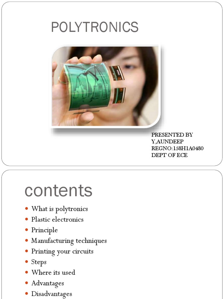 Everything You Need to Know About Polytronics | PDF | Field Effect ...