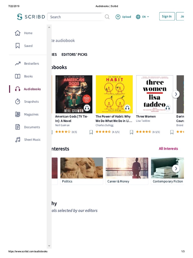 Audiobooks - Scribd | PDF