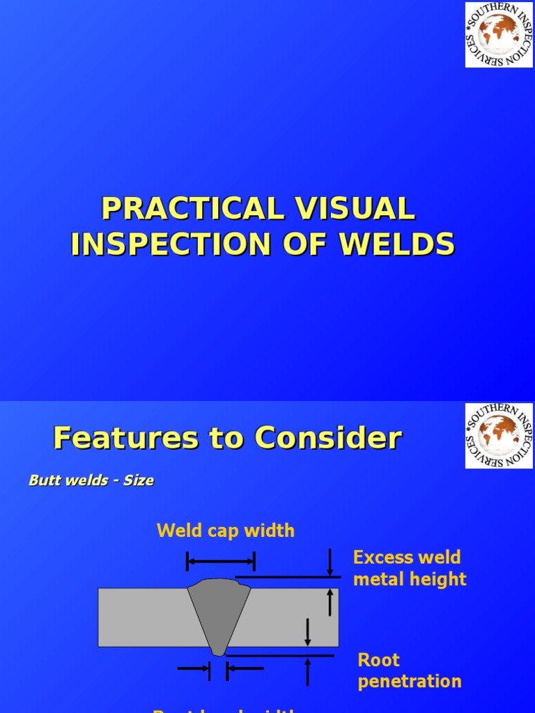 Practical Visual Inspection of Welds | PDF | Welding | Construction