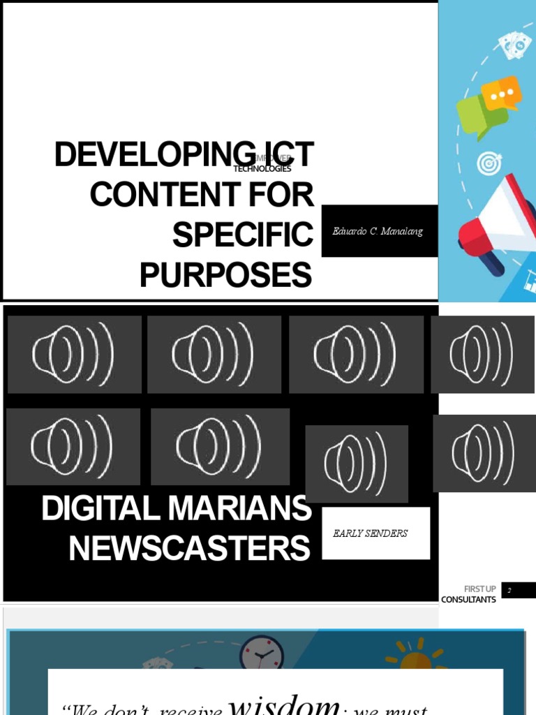 Developing Ict Content for Specific Purposes | Hyperlink | Communication