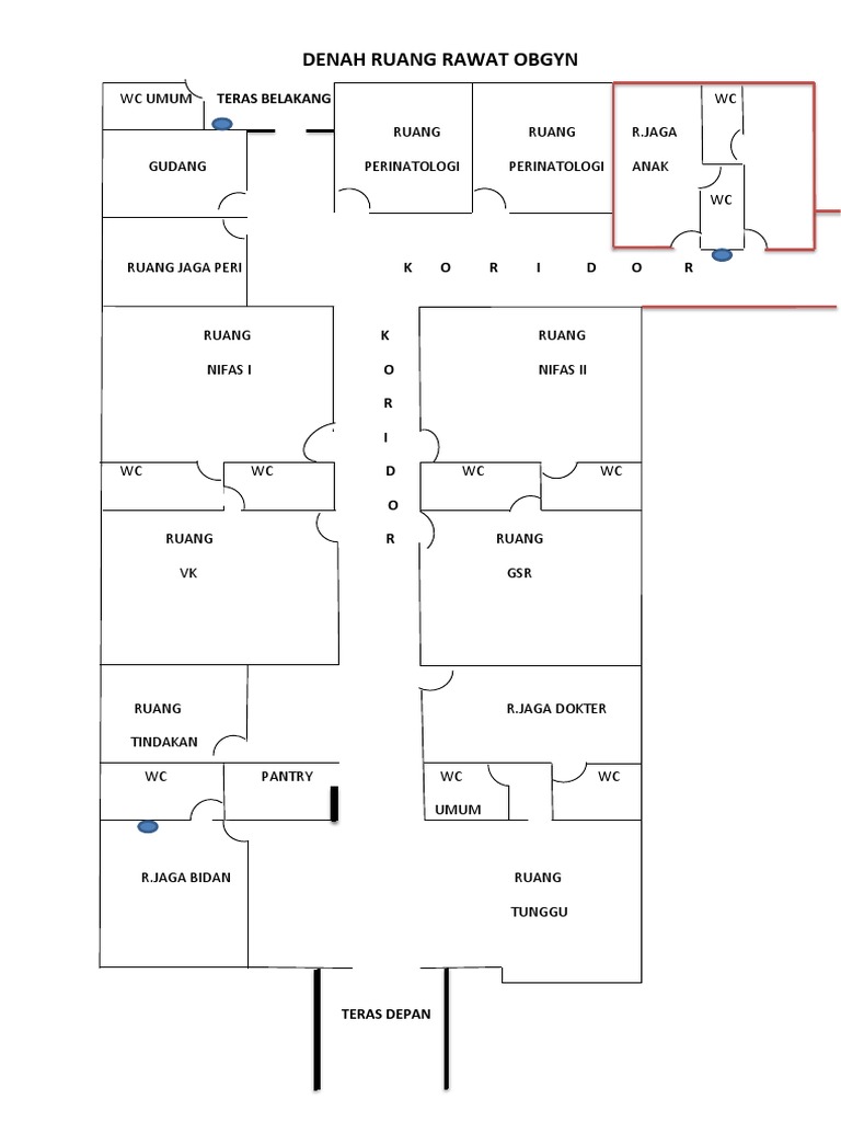 Denah Ruangan Obgyn | PDF