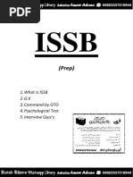 ISSB Biodata Form | PDF