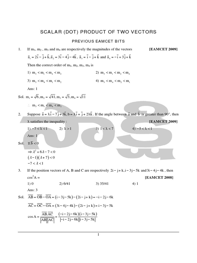 Vectors Multiplication | PDF | Euclidean Vector | Abstract Algebra