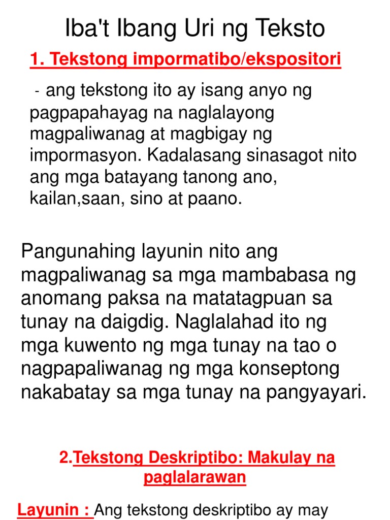 Ibat Ibang Uri NG Sulatin | PDF