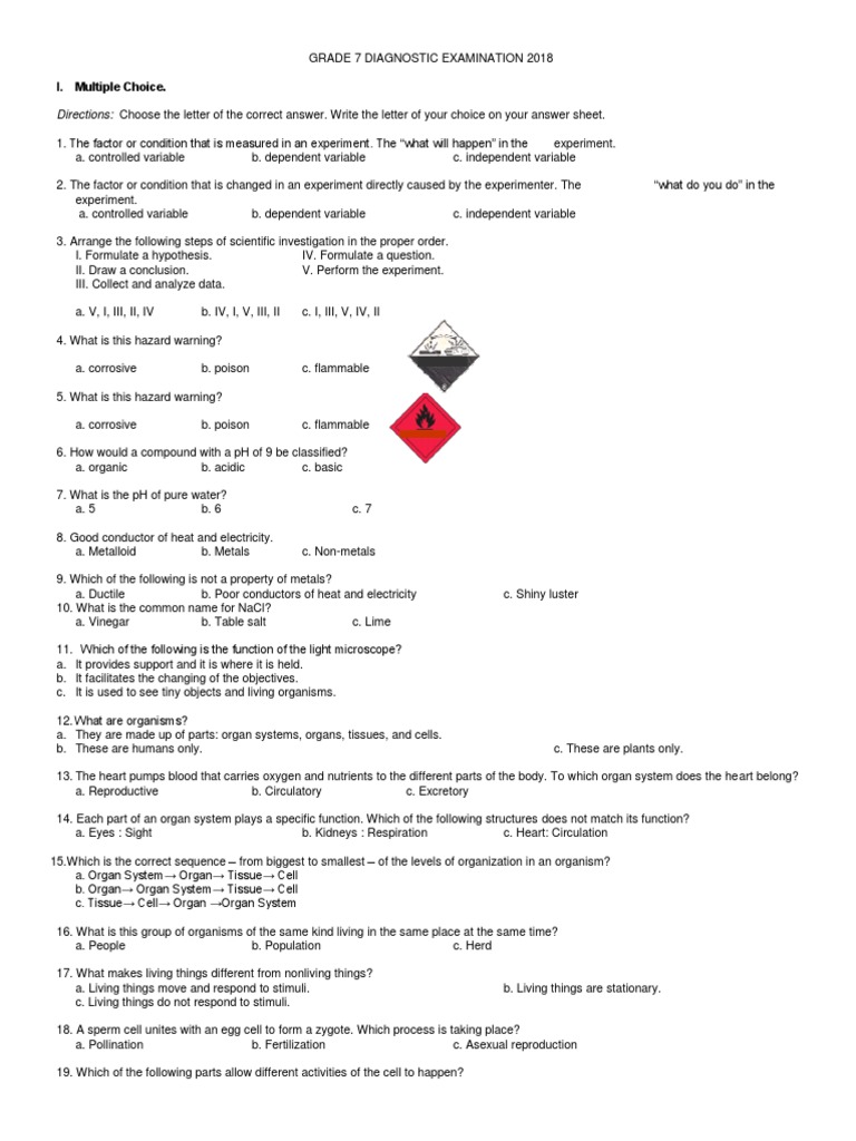 Science 7 Diag Test | PDF | Eclipse | Waves