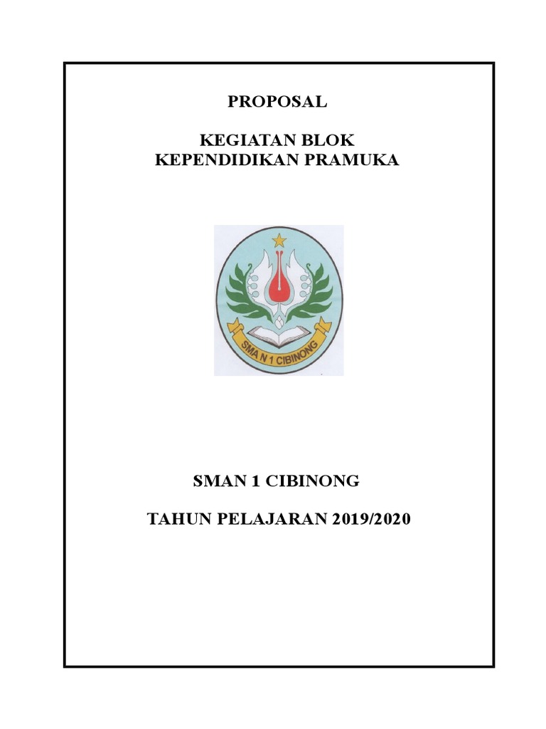 Proposal Pramuka Blok | PDF