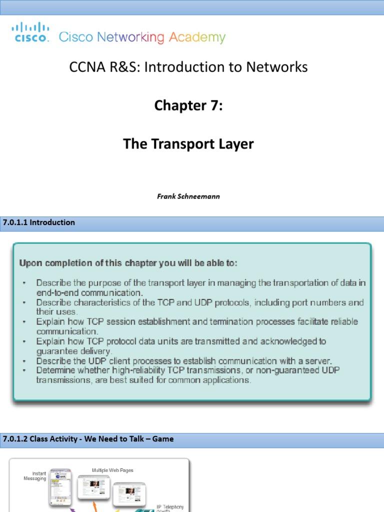 The Transport Layer | PDF | Transmission Control Protocol | Port (Computer Networking)