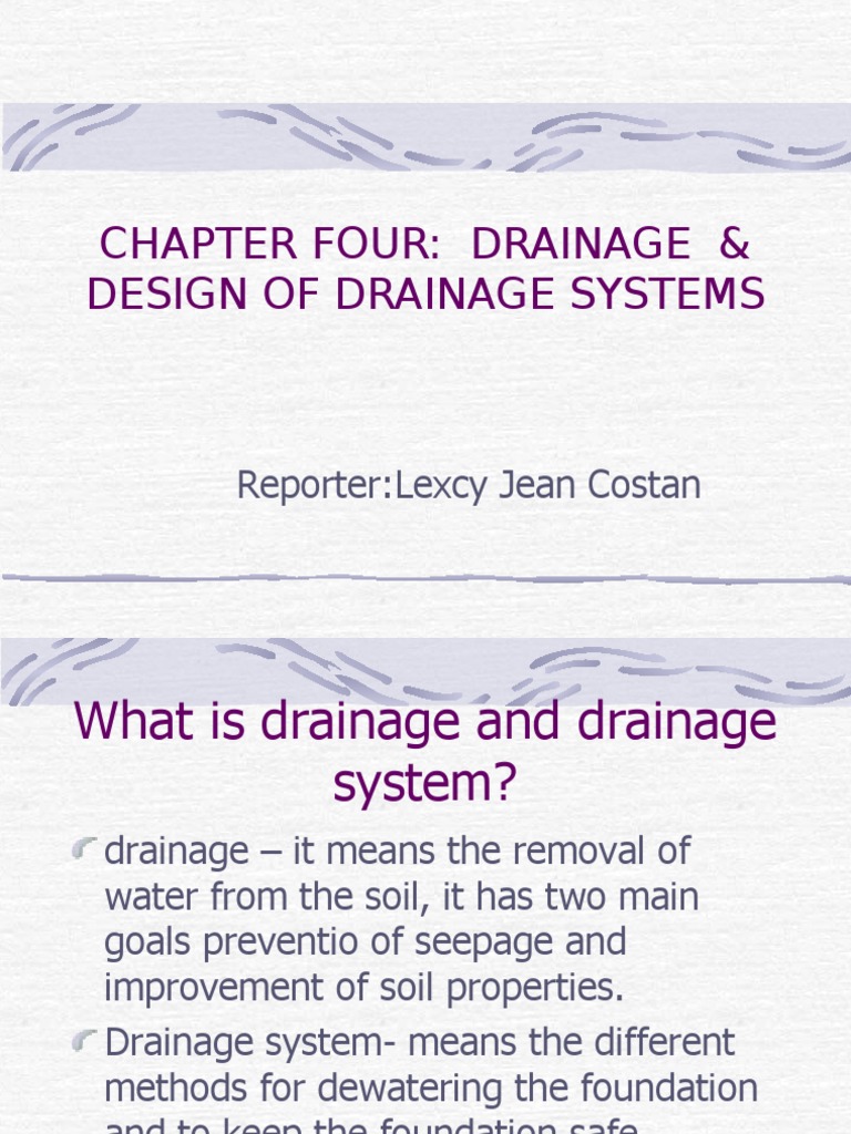 Drainage System Design Overview | PDF | Drainage | Drainage Basin