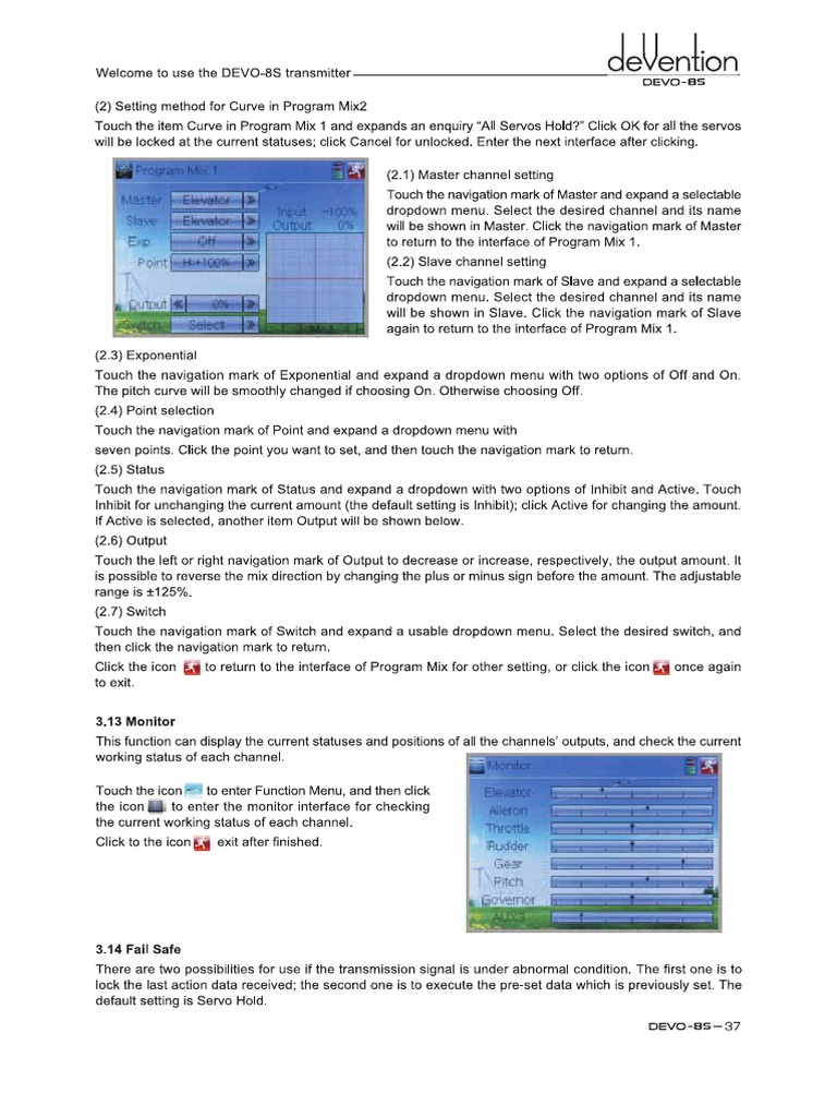 User Manual DEVO 8/S - Part 4 of 6 | PDF