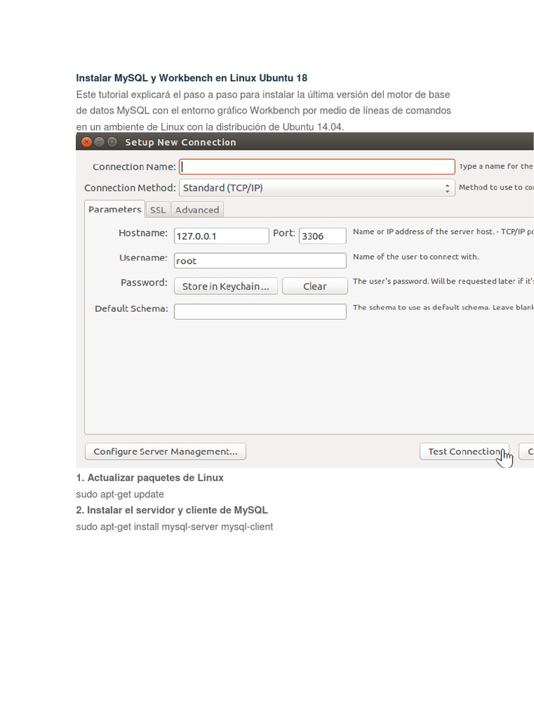 Instalar MySQL y Workbench en Linux Ubuntu 18 | PDF