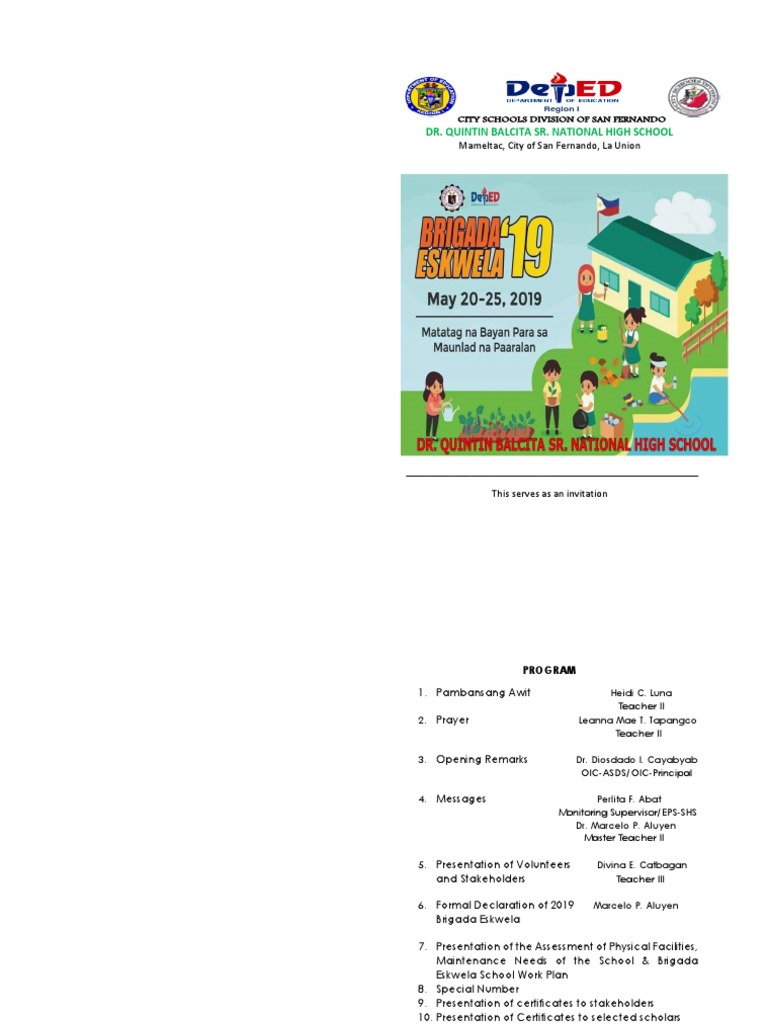 Brigada Program | PDF