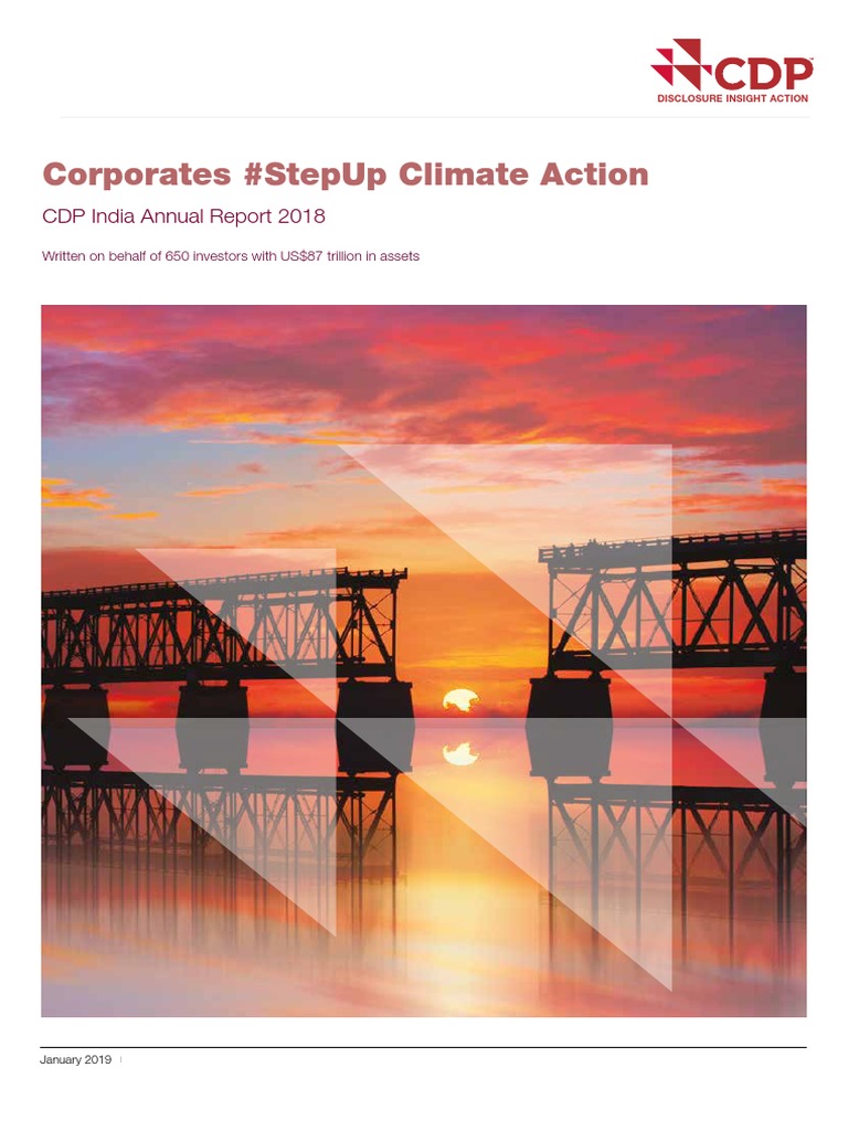 CDP India Report 2018 | PDF | Low Carbon Economy | Risk Management