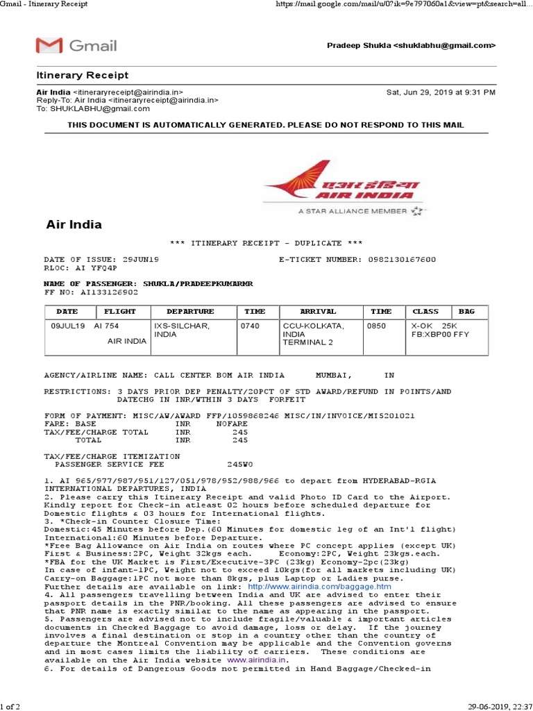 Format TKT | PDF | Baggage | Aviation