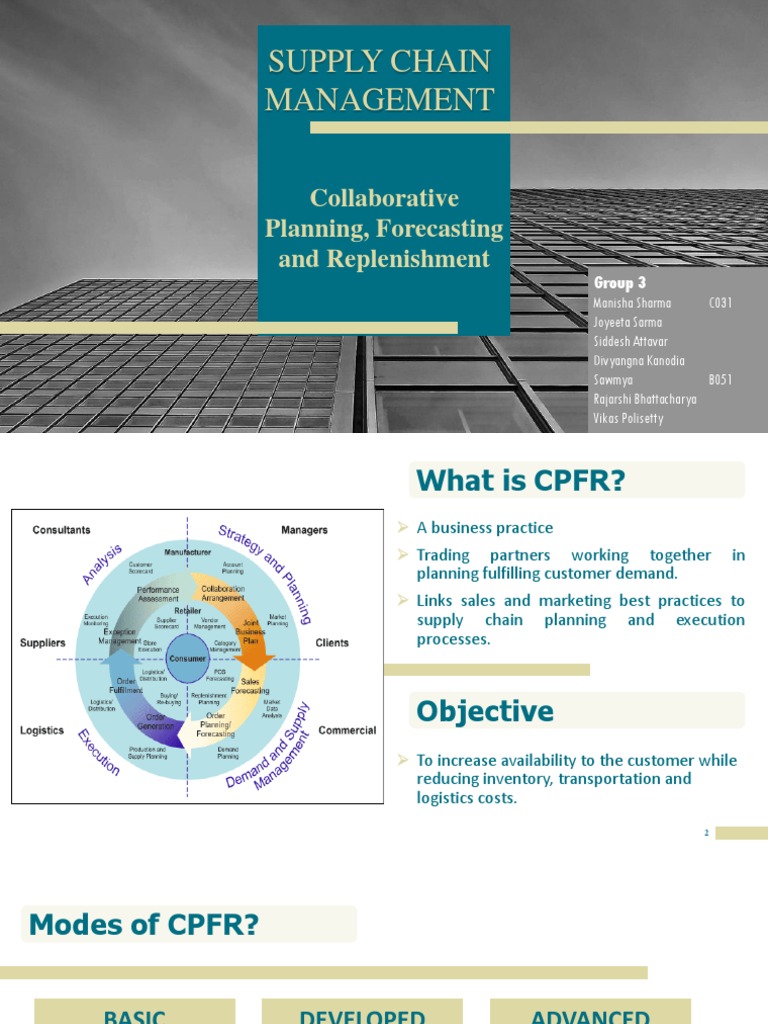 Supply Chain Management: Collaborative Planning, Forecasting and Replenishment | PDF