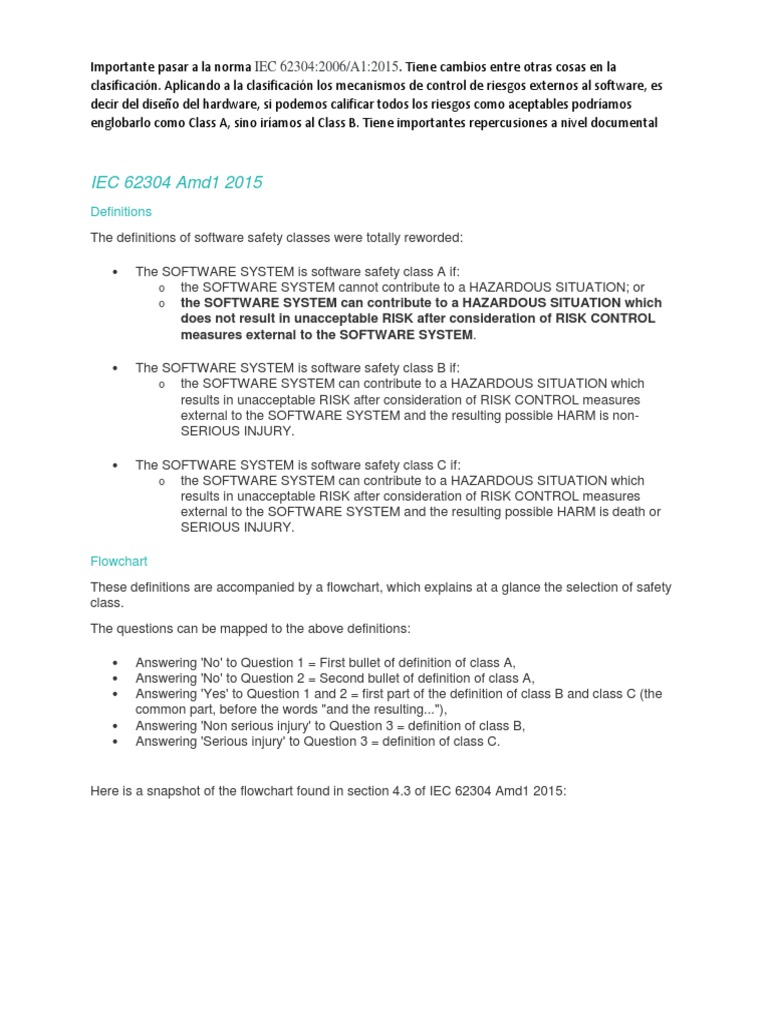 IEC 62304: Software Safety Classification | PDF | Software Development ...