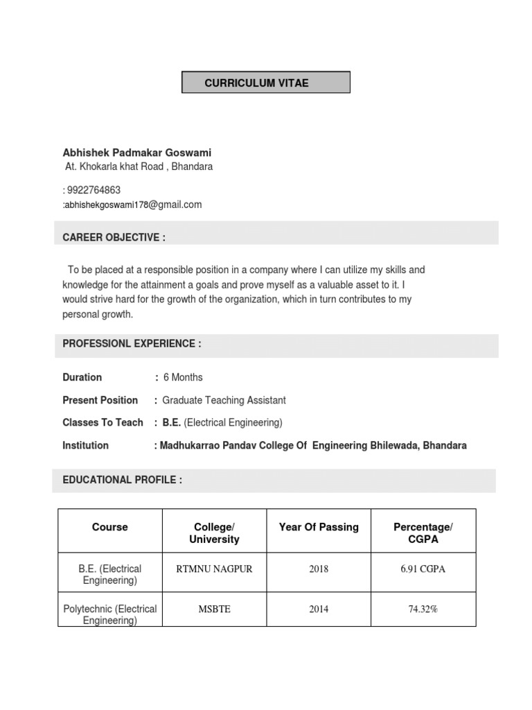 Abhi Resume | PDF