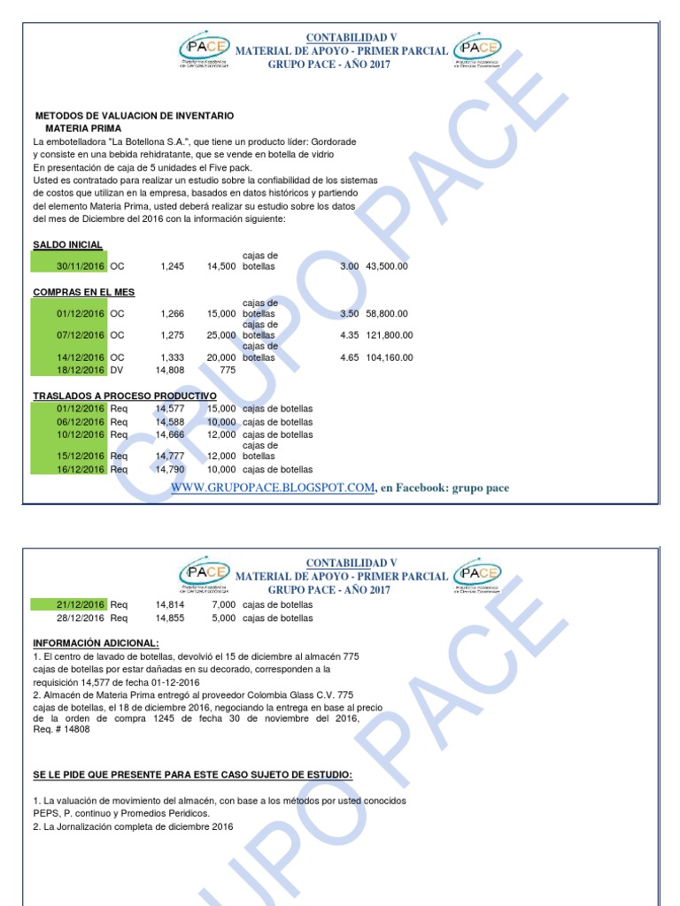 Contabilidad V, Primer Parcial 2017 Material de Apoyo | PDF | Contabilidad | Economias