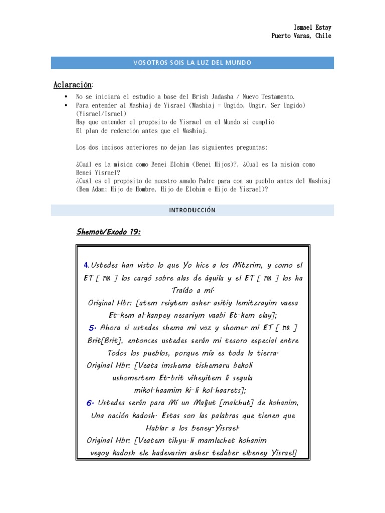 Somos La Luz Del Mundo | PDF | Yahvé | Ismael
