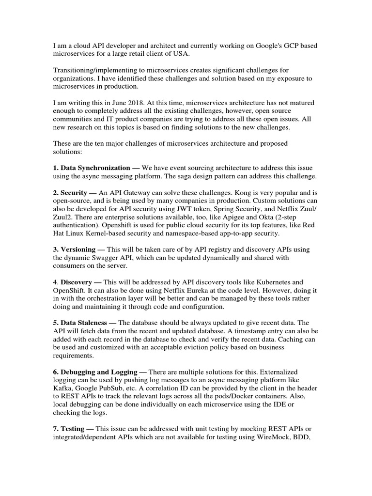 Microservices Architecture | Download Free PDF | Application ...