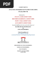 Water Tank Design and Structural Details | PDF | Strength Of Materials ...
