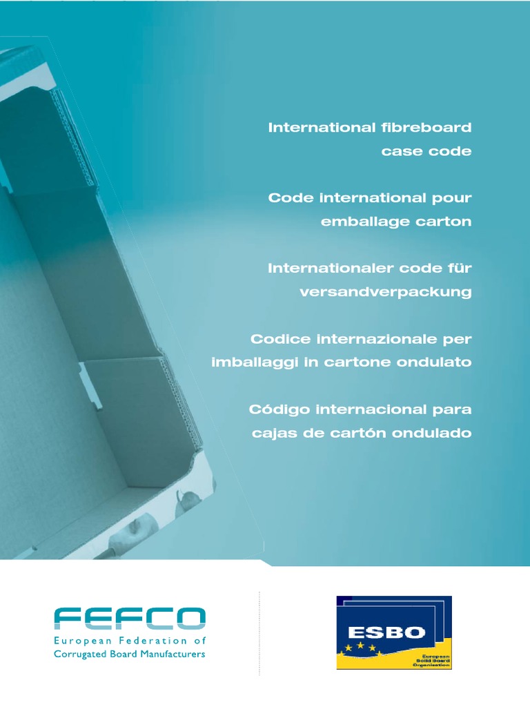 Codigos Fefco Caja Cartoin Embalaje PDF | PDF | Procesos industriales ...